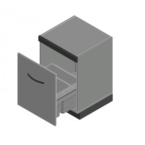 Laboratory Waste bin cabinet (500X550X870MM)