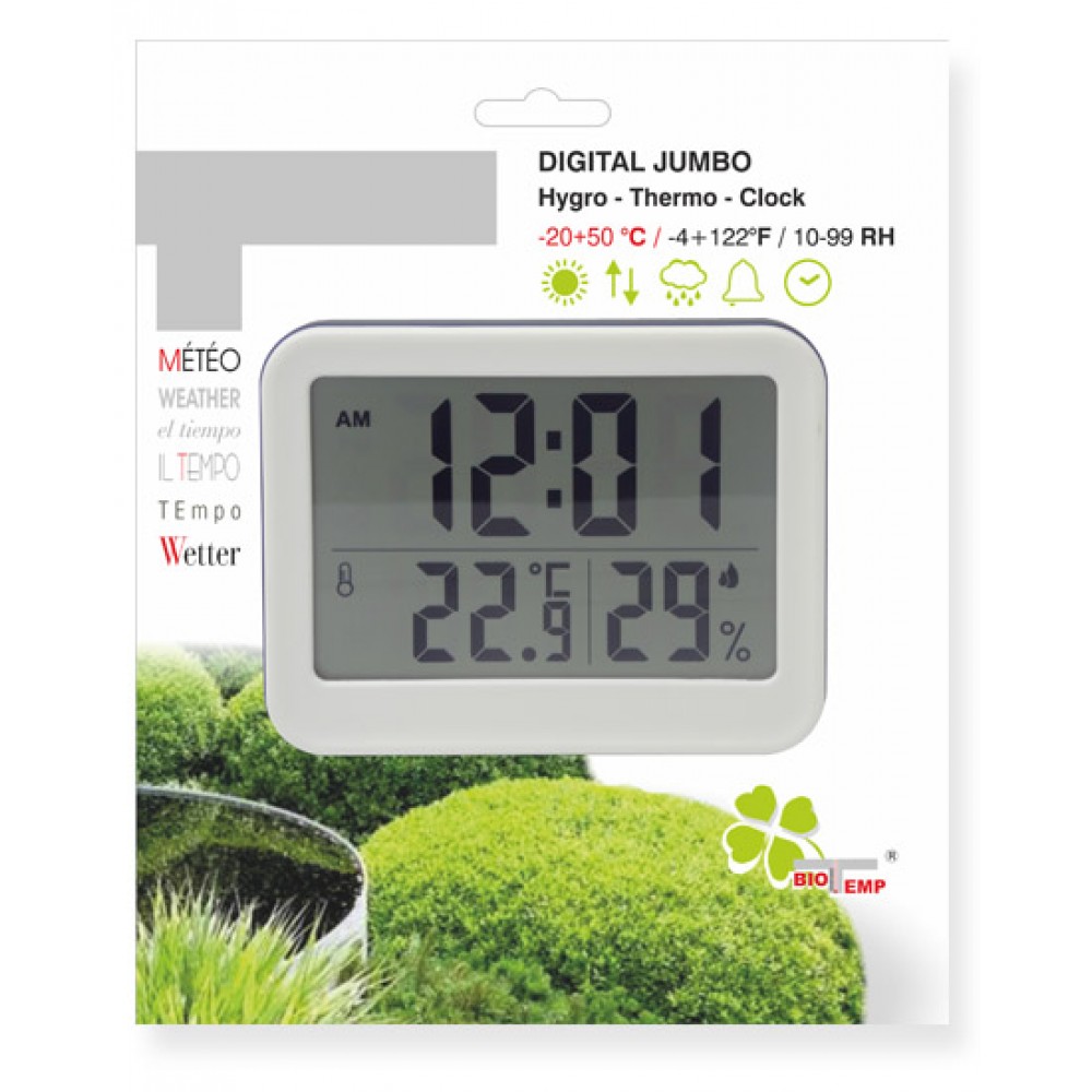 Digital Thermo-Hygrometer With Clock