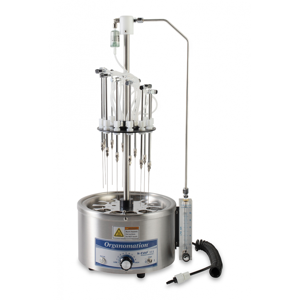 N-EVAP 12 Position Blowdown Nitrogen Evaporator with Water Bath, 240V