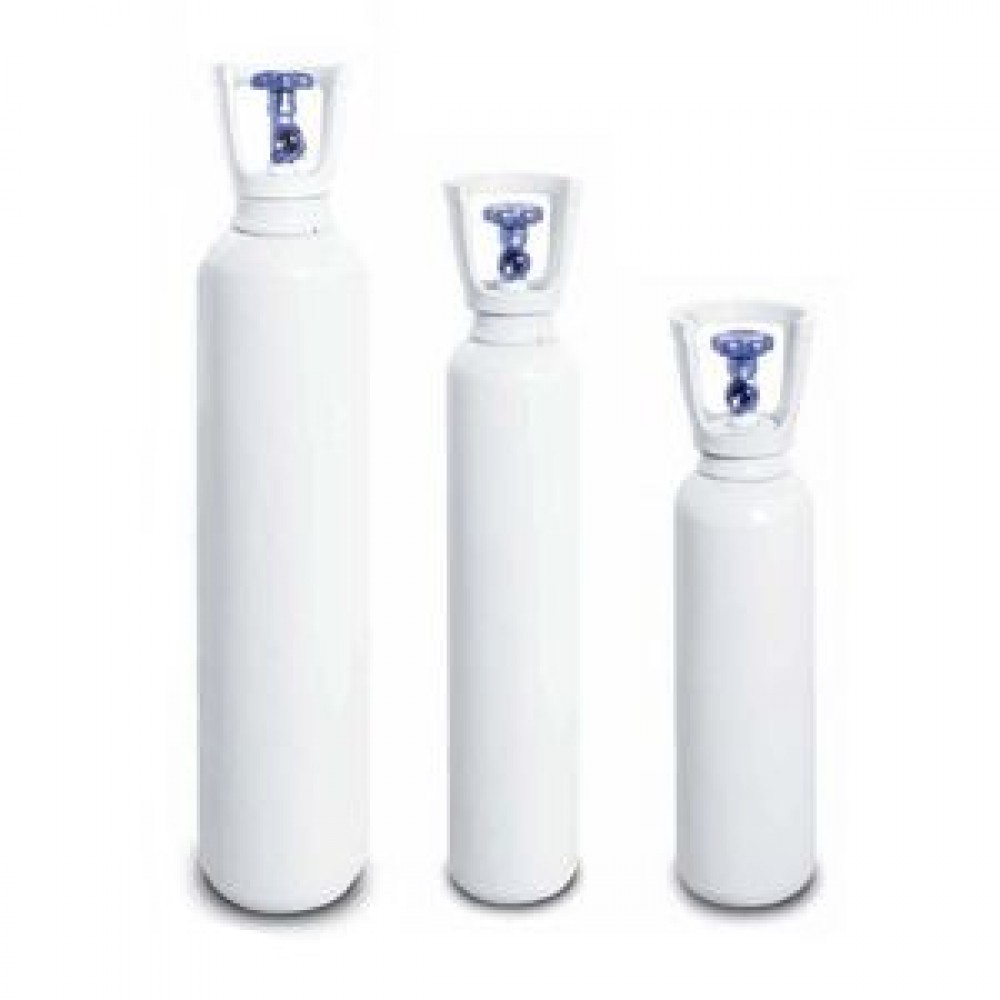 5L Steel Oxygen Cylinder white Working pressure: 150bar OD-140mm ...